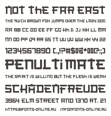 Not The Far East Font