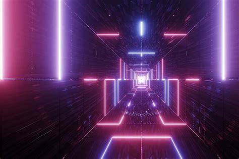 Abstract Glowing Wireframe Artwork