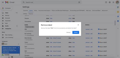 How To Delete Labels In Gmail
