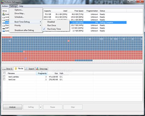 Defrag With Defraggler