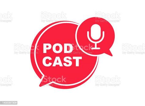 팟캐스트 로고 마이크 아이콘입니다 팟캐스트 라디오 아이콘입니다 웹캐스트가 있는 스튜디오 마이크 오디오 레코드 개념 벡터