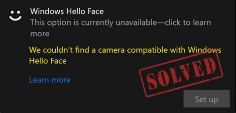 Fixed We Couldn T Find A Camera Compatible With Windows Hello Face Driver Easy