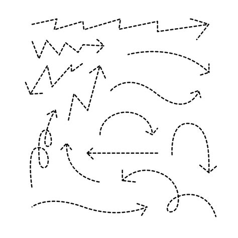 Dot Arrow Collection Arrow Drawing Dot Drawing Arrow Png And Vector