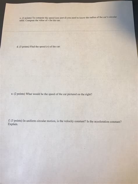 solved phy 121 recitation exercise 7 name section in an