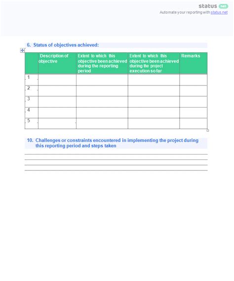 Implementation Report Template 5 Professional Templates Professional Templates