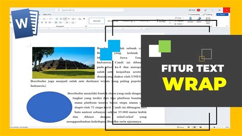 Menggunakan Fitur Text Wrap Di Microsoft Word Youtube