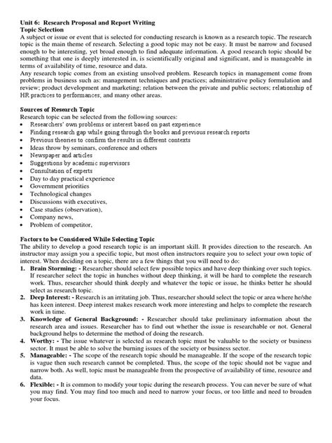 Research Proposal Pdf Sampling Statistics Data Analysis