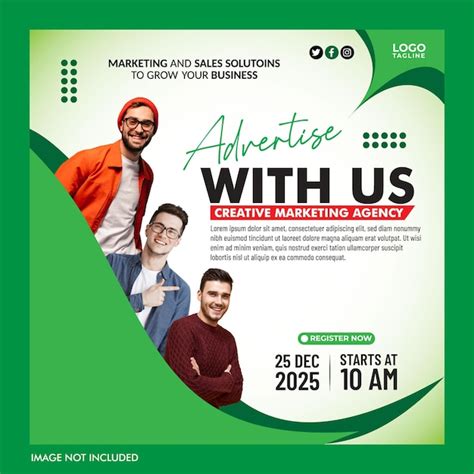 Premium Vector Social Media Add Post Design