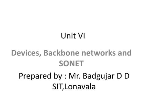 Ppt Unit Vi Powerpoint Presentation Free Download Id1881962