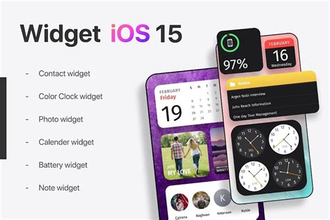 Ios 15 Style Custom Widgets Para Android Descargar