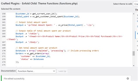Add Order History Table And Calculate Balance Due Crafted Plugins