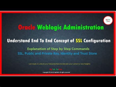Understand Ssl Implementation In Weblogic Server In Simple Way With Step Digitalk Systems