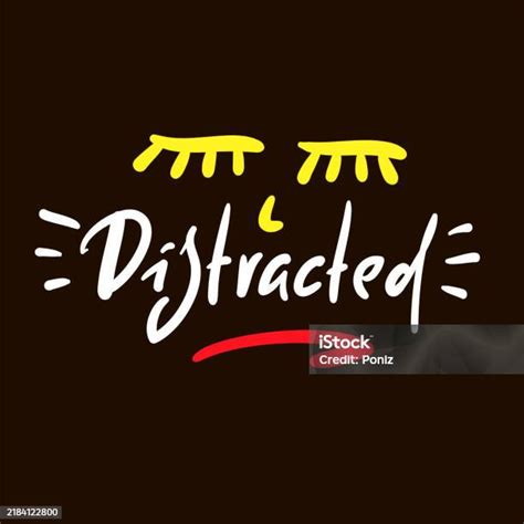 산만함 동기 부여 인용문에 영감을 불어넣습니다 손으로 그린 아름 다운 글자 영감을 주는 포스터 티셔츠 가방 컵 카드 전단지