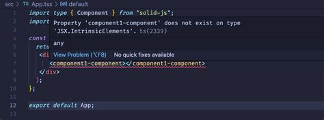Declare Web Component In Solid Typescript · Issue 616 · Solidjssolid · Github