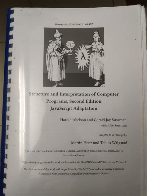 Structure Of Interpretation Of Computer Programs SICP CS S Textbook Hobbies Toys Books