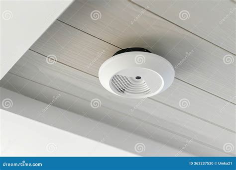 Reliable Smoke Detector Design For Security Vector Illustration