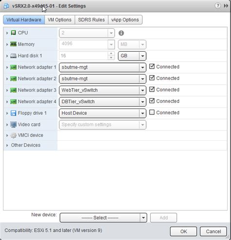 Install Vsrx Virtual Firewall With Vmware Vsphere Web Client Vsrx Juniper Networks