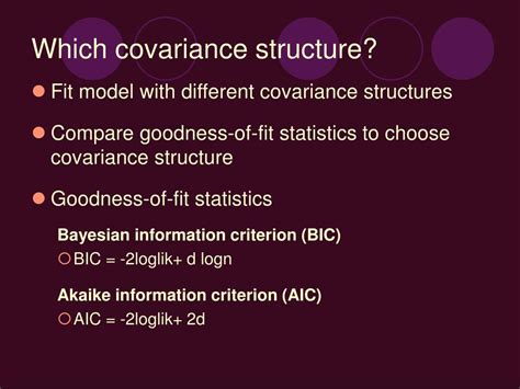 Ppt Covariance Structures In Longitudinal Analysis Powerpoint