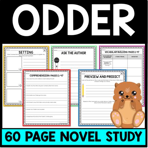 Odder Novel Study Katherine Applegate Classful