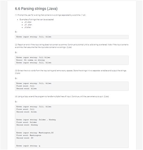 Solved Import Java Util Scanner Public Class ParseStrings Chegg