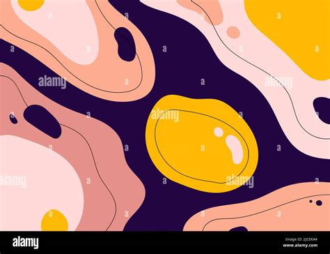 Abstract Doodle Template Design Decorative Style Artwork Overlapping Style Of Artwork