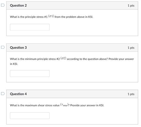 Solved Draw A Complete Mohr S Circle Find The Principal Chegg Com