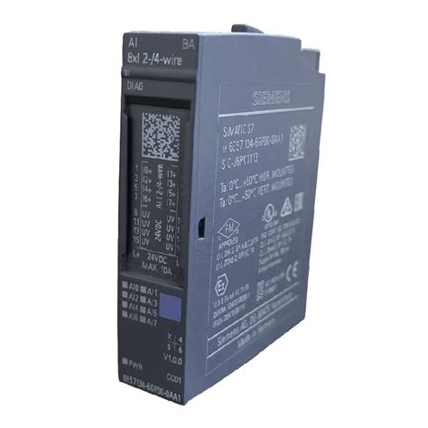 Simatic Et 200sp Analog Input Module Ai 8xi 2 4 Wire Basic Suitable