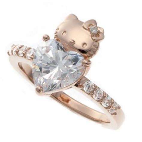 Preciosos Anillos De Boda De Hello Kitty Bodas Hello Kitty Wedding