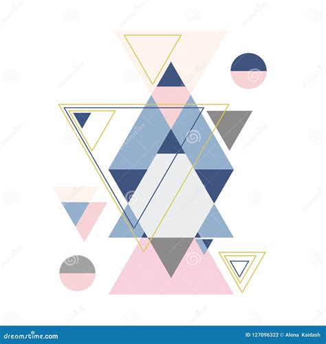 Abstract Composition Of Geometric Shapes Stock Vector Illustration Of Corporate Abstract