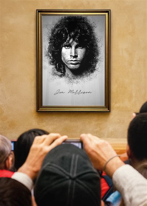 Jim Morrison Poster Av Sketch Art Printler