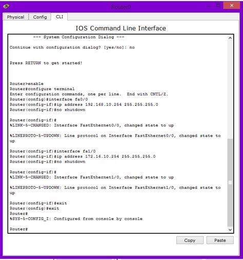 Konfigurasi Dasar Router Cisco Packet Tracer Basic Configuration Router Sulameto