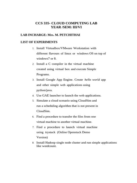 Ccs 335 Cloud Lab Pdf