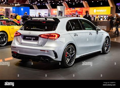 Mercedes Amg A Class 45 S New Car Model Shown At The Autosalon 2020