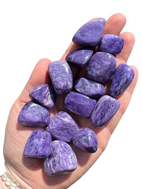 Charoite Tumbled Gemstones Jewelry Making And Beading Craft Supplies