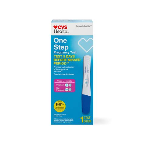 CVS Health One Step Pregnancy Test Pick Up In Store TODAY At CVS