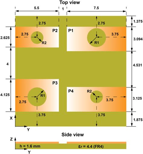 Unit Cell Geometry Of The Proposed Fss Download Scientific Diagram