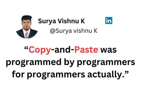 Copypaste Copy Surya Vishnu K