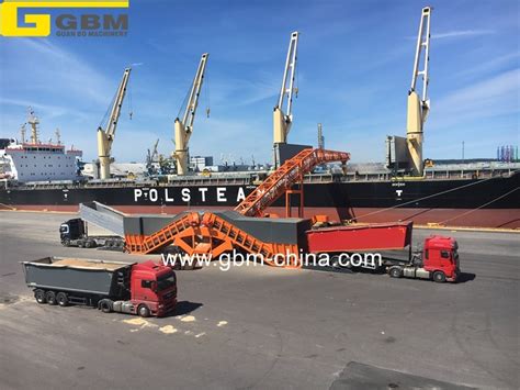 Gbm Easily Operation Shiploader Telestacker System With Truck Unloader Mobile Ship Loader