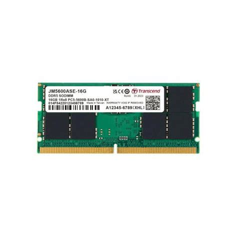 Transcend Jetram Jm5600ase 16g Memory Module 16gb Ddr5 5600mhz Firstshop