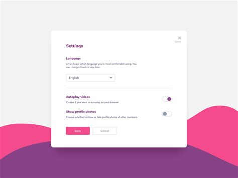 Ui Design Daily Settings Modal