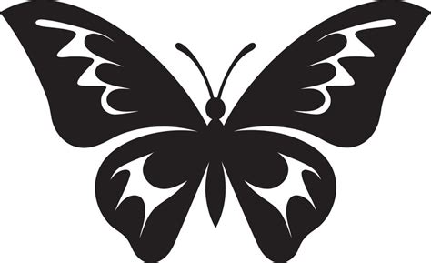 Premium Vector Elegance Takes Wing Black Vector Butterfly Icon Majestic Flutter Butterfly