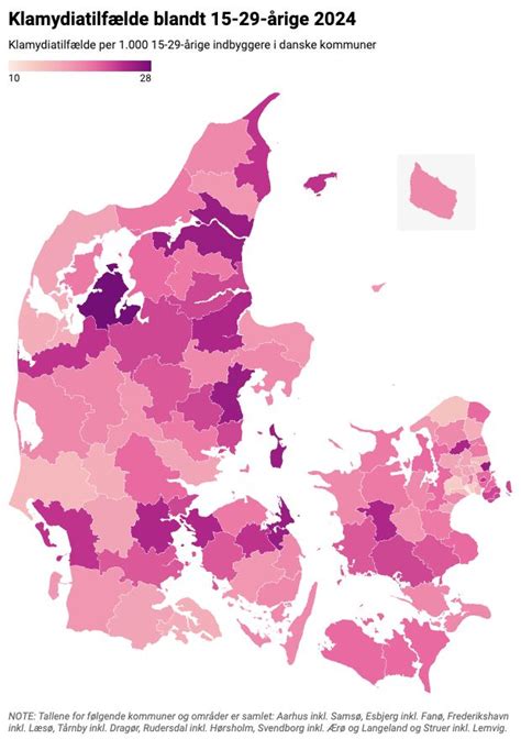 Nyt Klamydiakort Se Hvor Udbredt Sygdommen Er I Din Kommune 🗯️ Nye Tal Viser Et Markant Fald I