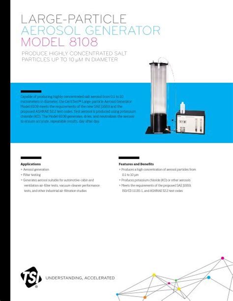 Large Particle Aerosol Generator Model 8108