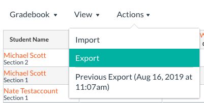 How Do I Export Grades From Gradebook Step By Step Bearface