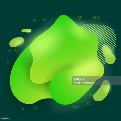 추상적인 현대 흐르는 액체 모양 디자인 요소 동역학 밝은 그라데이션 색된 배너 0명에 대한 스톡 벡터 아트 및 기타 이미지 0명 3차원 형태 그라데이션 Istock