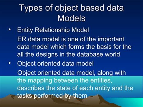Oodm Object Oriented Data Model