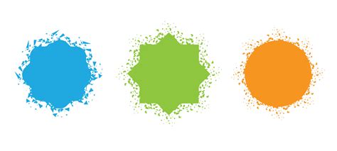 Set Of Colorful Vector Badge Background 11186887 Vector Art At Vecteezy