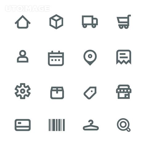 기본 심플 온라인샵 아이콘 세트 16종 마니보주 아이콘 아이콘 일러스트레이션 온라인샵 웹아이콘 라인아이콘 홈 상품 트럭 배송 배달 카트 장바구니