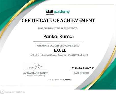 pankaj kanaujiya on linkedin excel certification learning skillacademy dataanalysis
