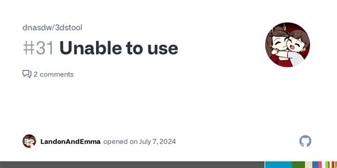 Unable To Use Issue Dnasdw Dstool GitHub